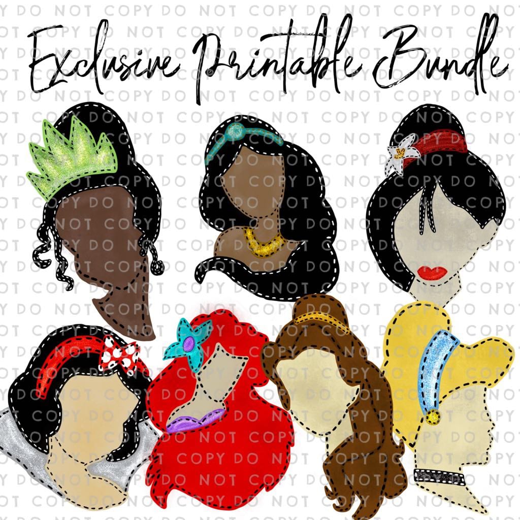 Exclusive *Printable* PRINCESS Bundle – Sewing Seeds