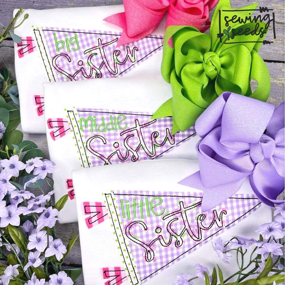 Little, Middle, Big, Sis & Bro – Sewing Seeds