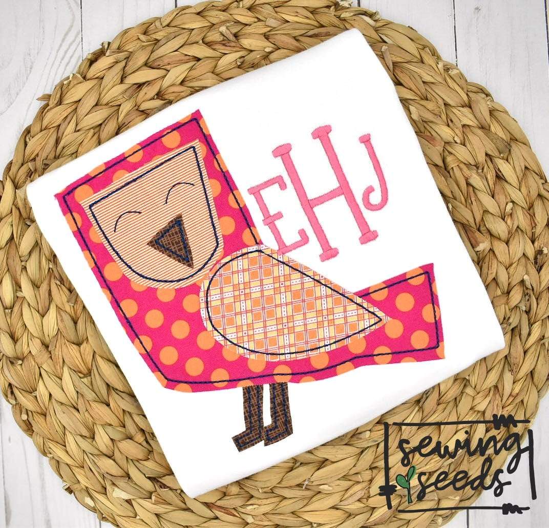 Barn Owl Applique SS – Sewing Seeds