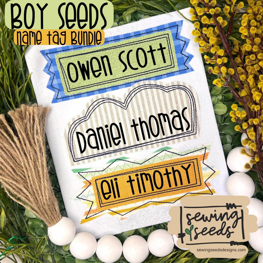 Name Tags (Must-HAVE) Bundles – Sewing Seeds