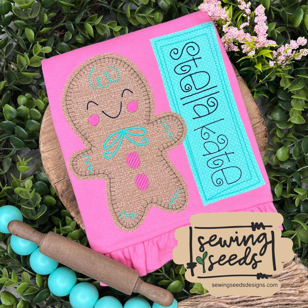 Christmas Gingerbread Applique SS – Sewing Seeds