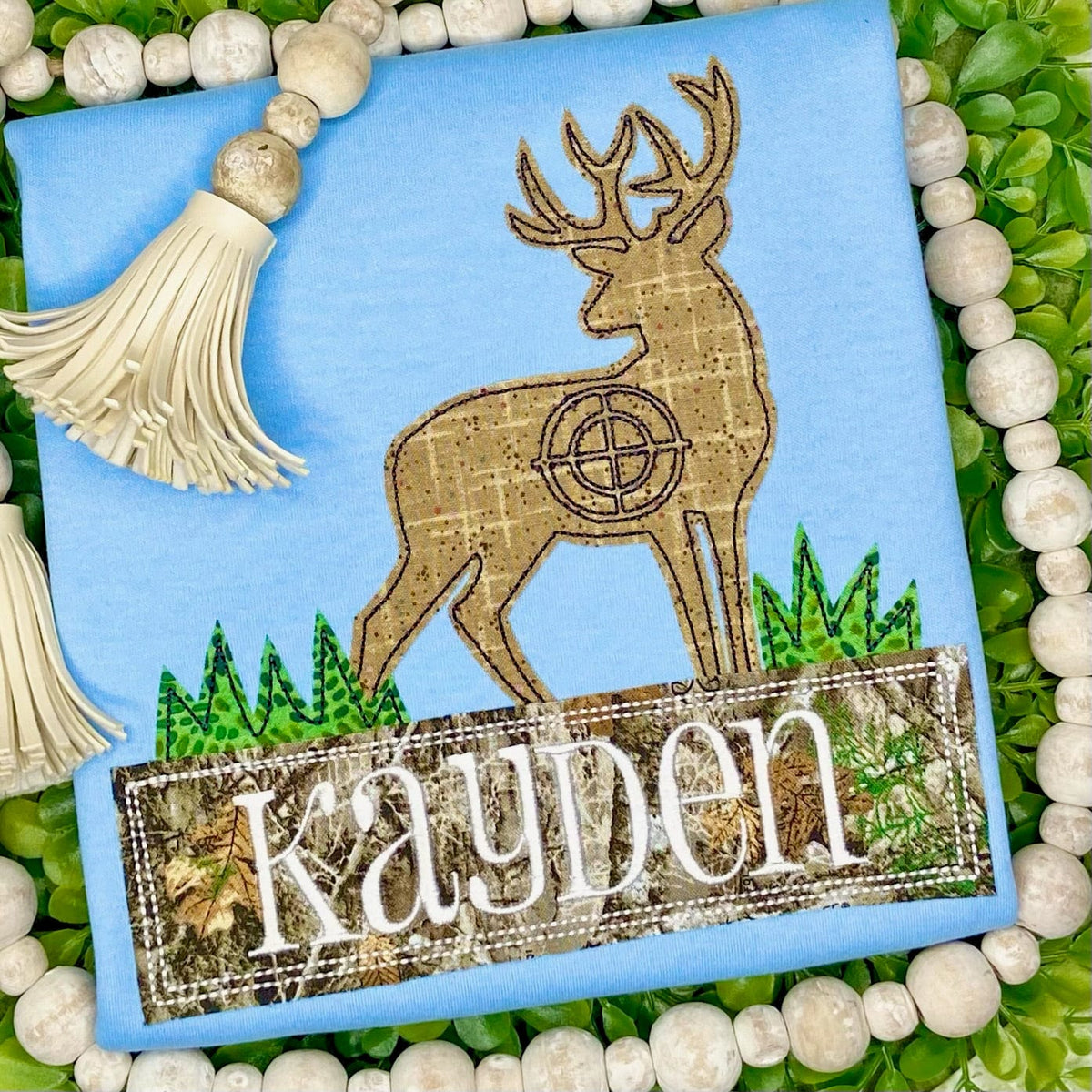 Deer Hunting Applique SS – Sewing Seeds
