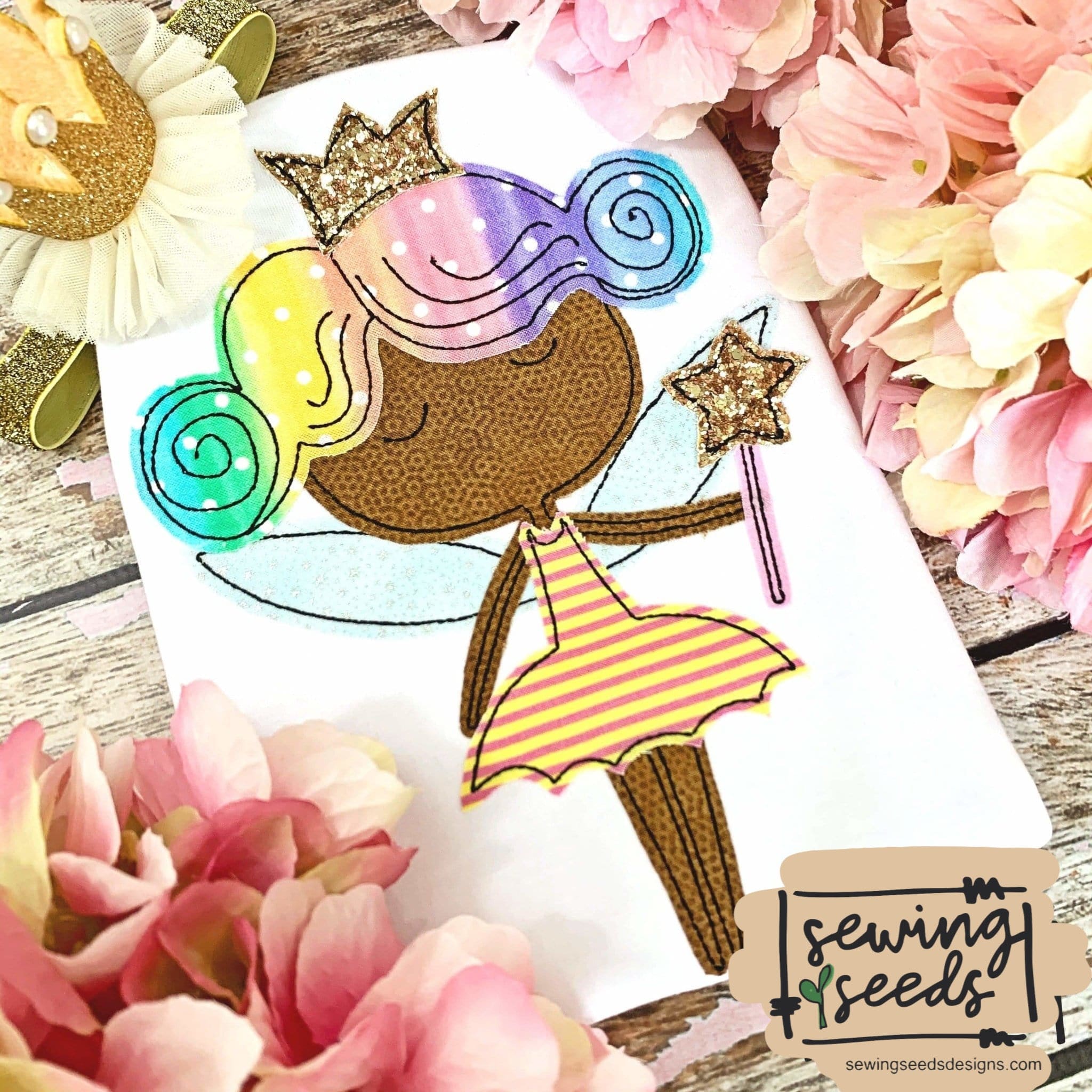 Fairy Princess Applique SS – Sewing Seeds