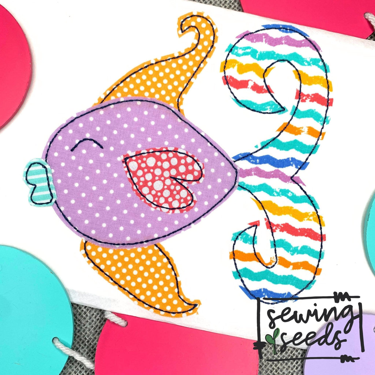 Fish Applique SS – Sewing Seeds