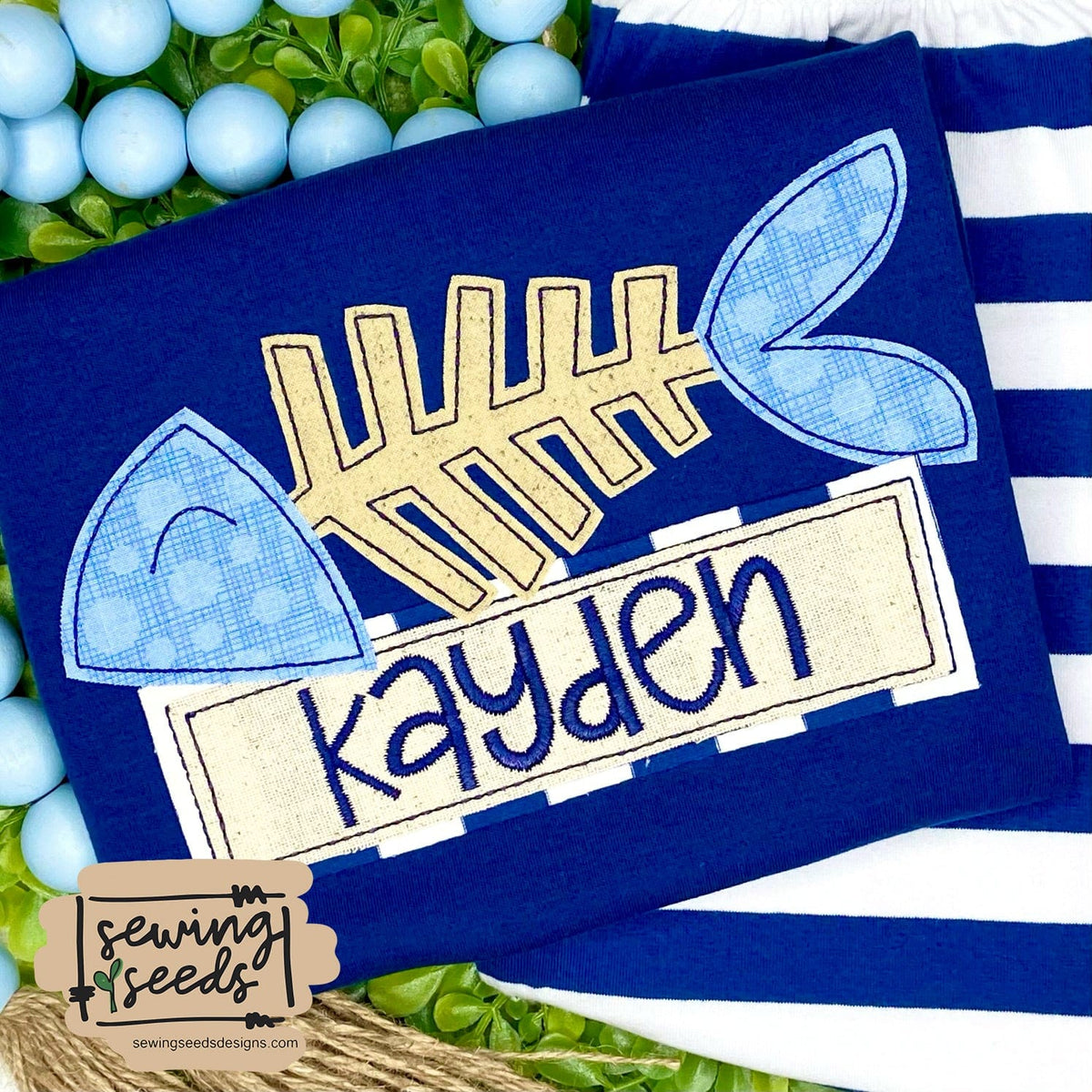 Fish Bone Applique SS – Sewing Seeds