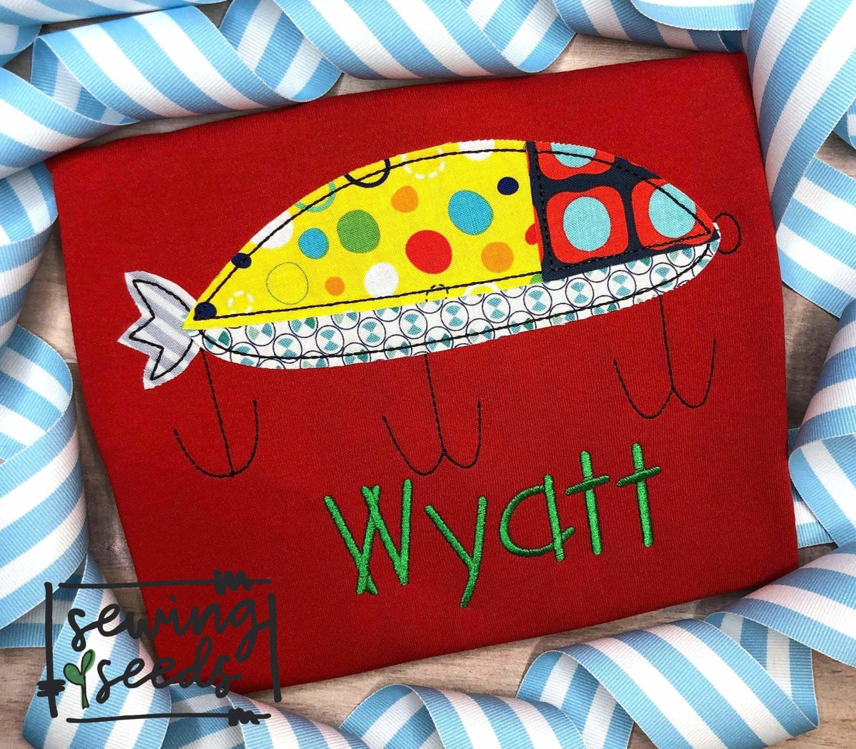 Fishing Lure Applique SS – Sewing Seeds