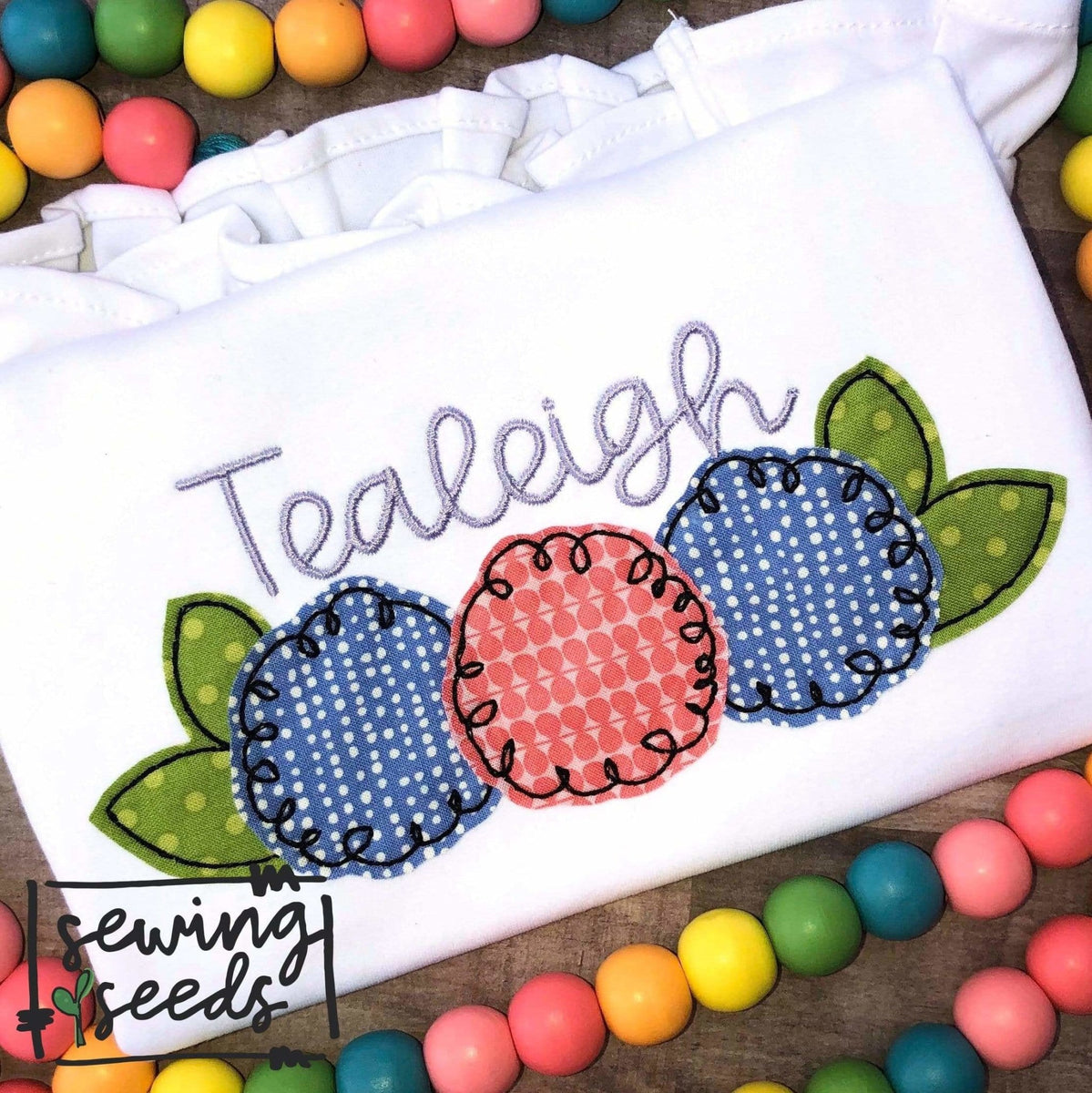 Hydrangeas Trio Applique SS – Sewing Seeds