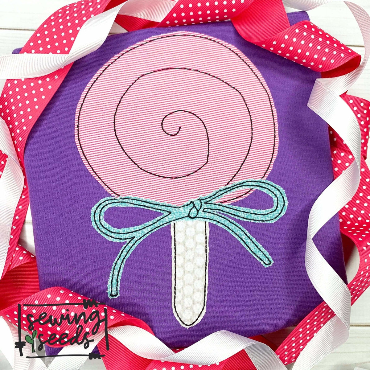 Lollipop Candy Applique SS – Sewing Seeds