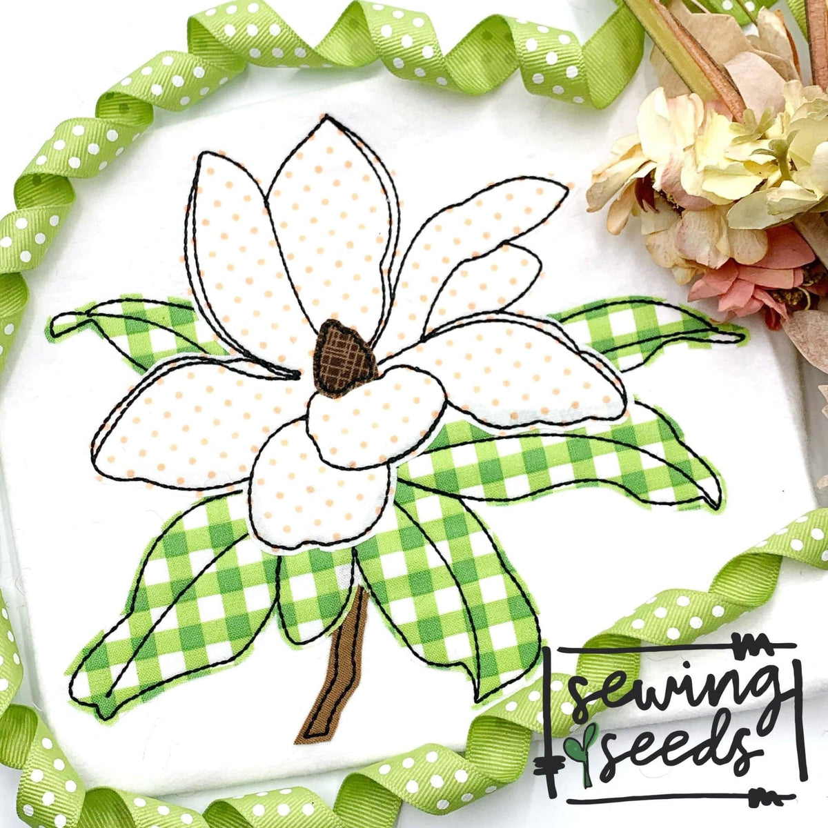 Magnolia Applique SS – Sewing Seeds