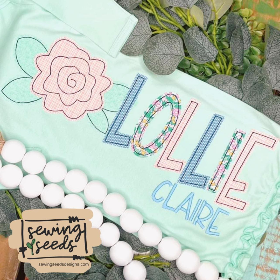 Mango Seeds Applique Font – Sewing Seeds