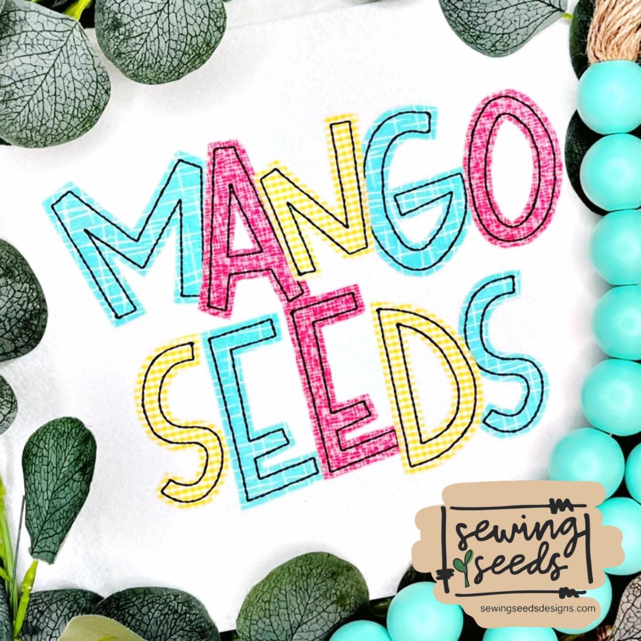 Mango Seeds Applique Font – Sewing Seeds