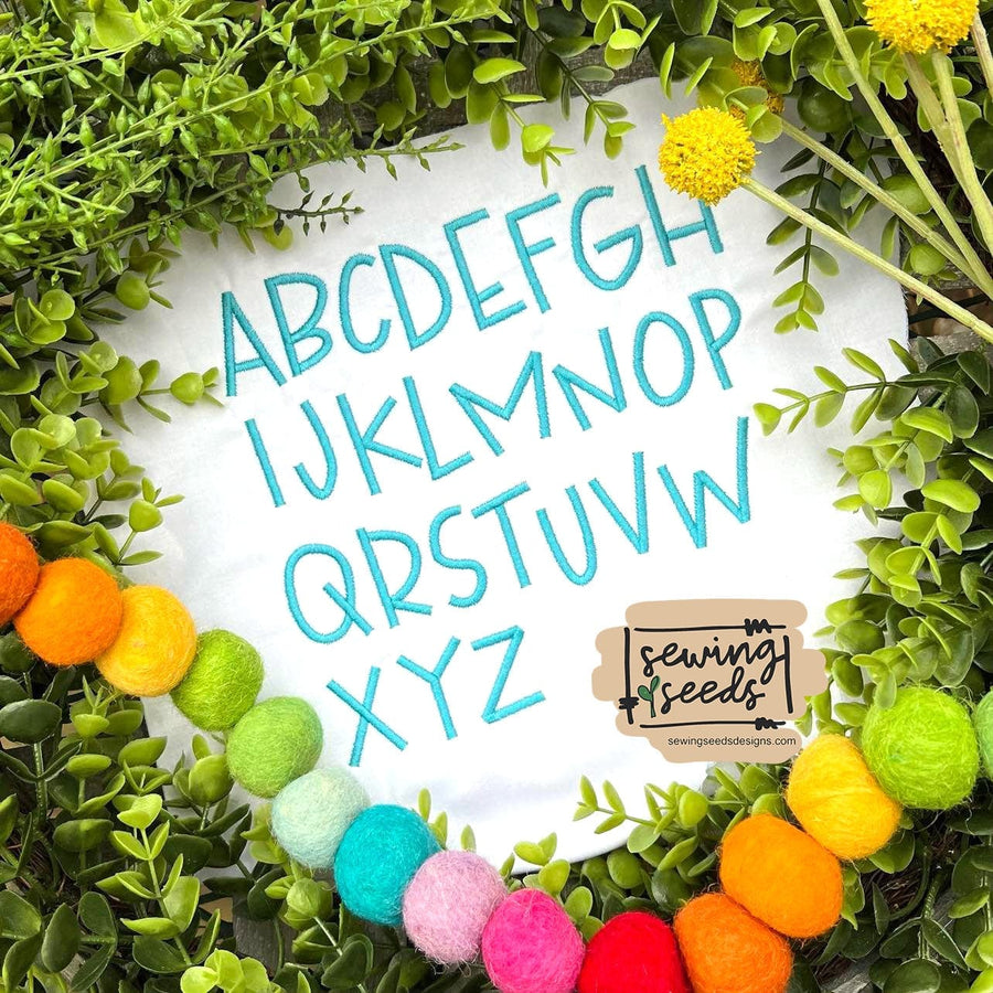 Mango Seeds SATIN Embroidery Font – Sewing Seeds