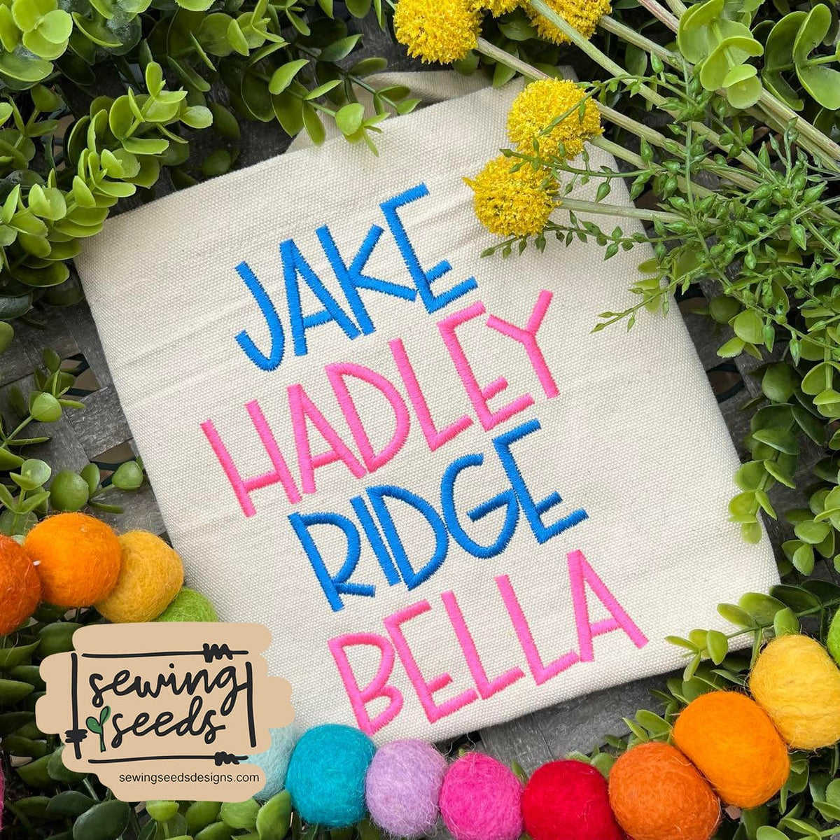 Mango Seeds SATIN Embroidery Font – Sewing Seeds