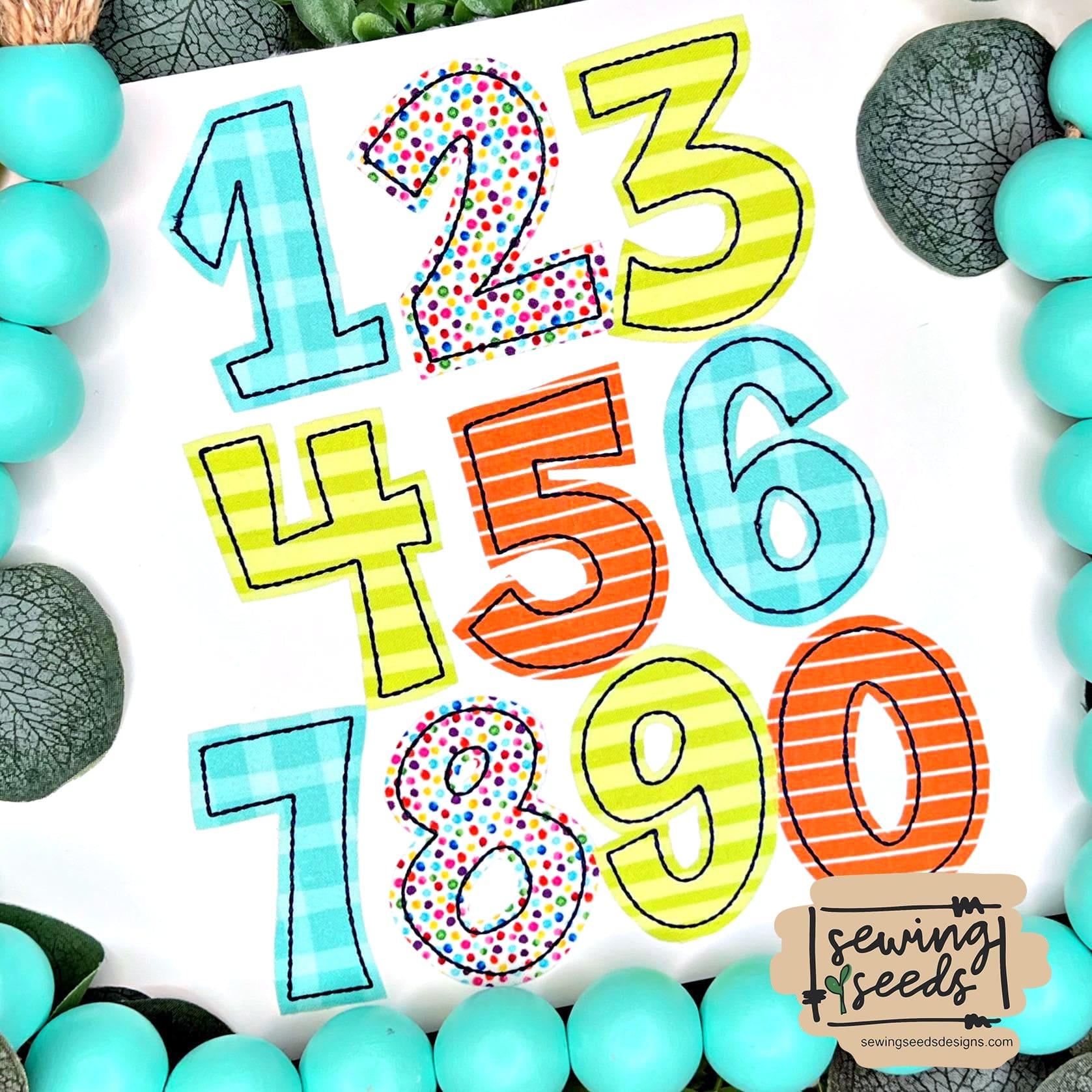 Number Seeds Applique Font SS – Sewing Seeds