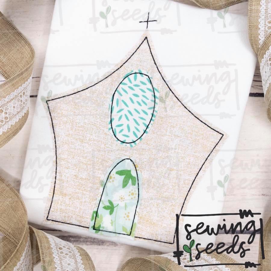 Plain Simple Church Applique SS – Sewing Seeds
