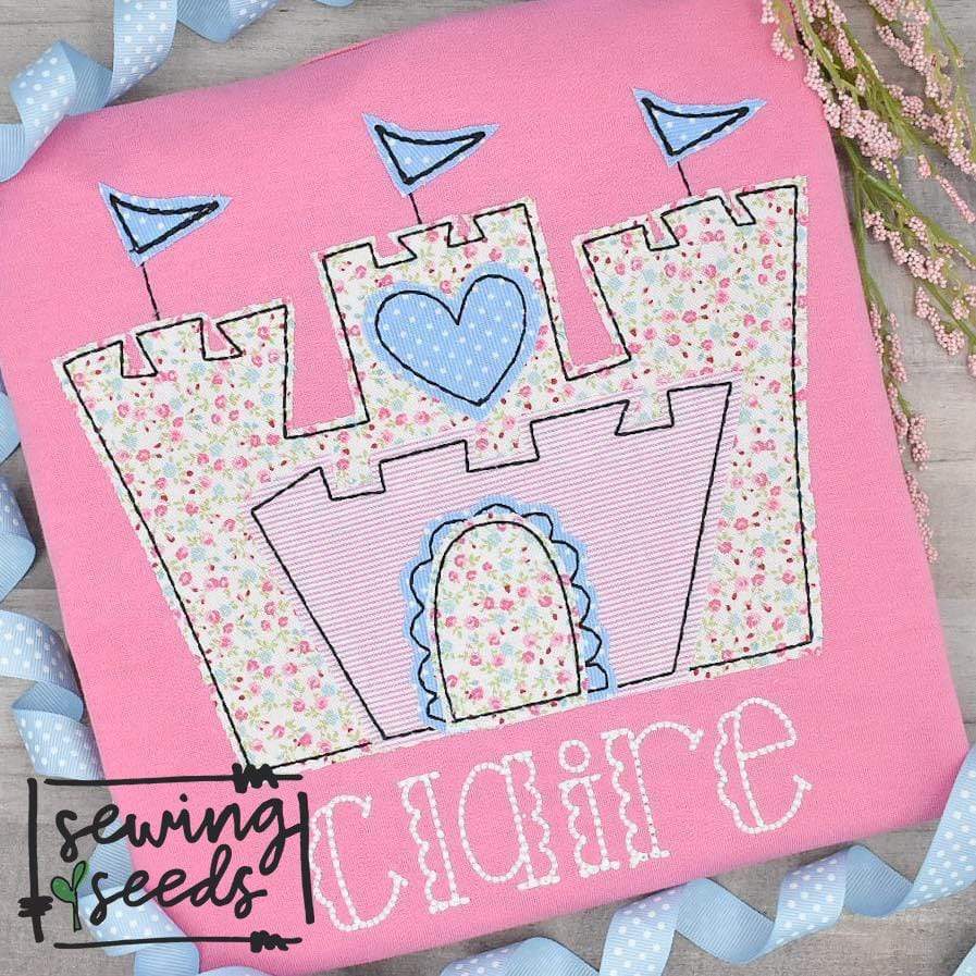 Princess Castle Applique SS – Sewing Seeds