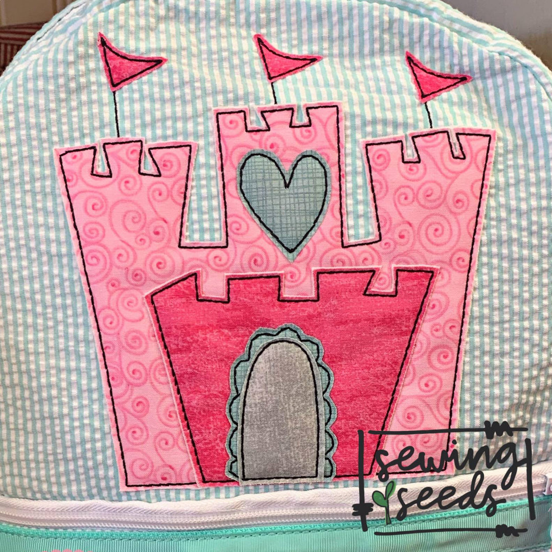Princess Castle Applique SS – Sewing Seeds