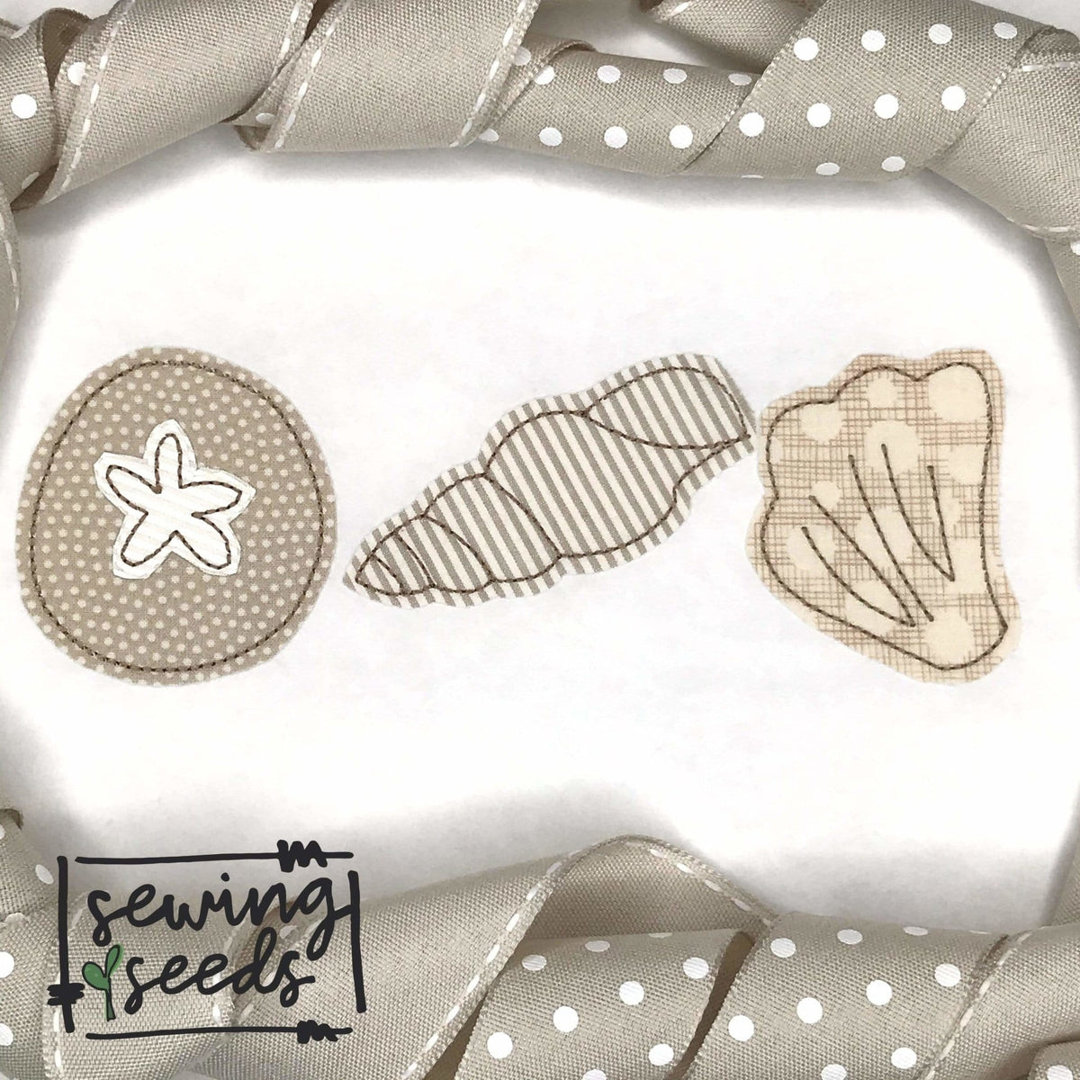 Sea Shell Trio Applique SS – Sewing Seeds