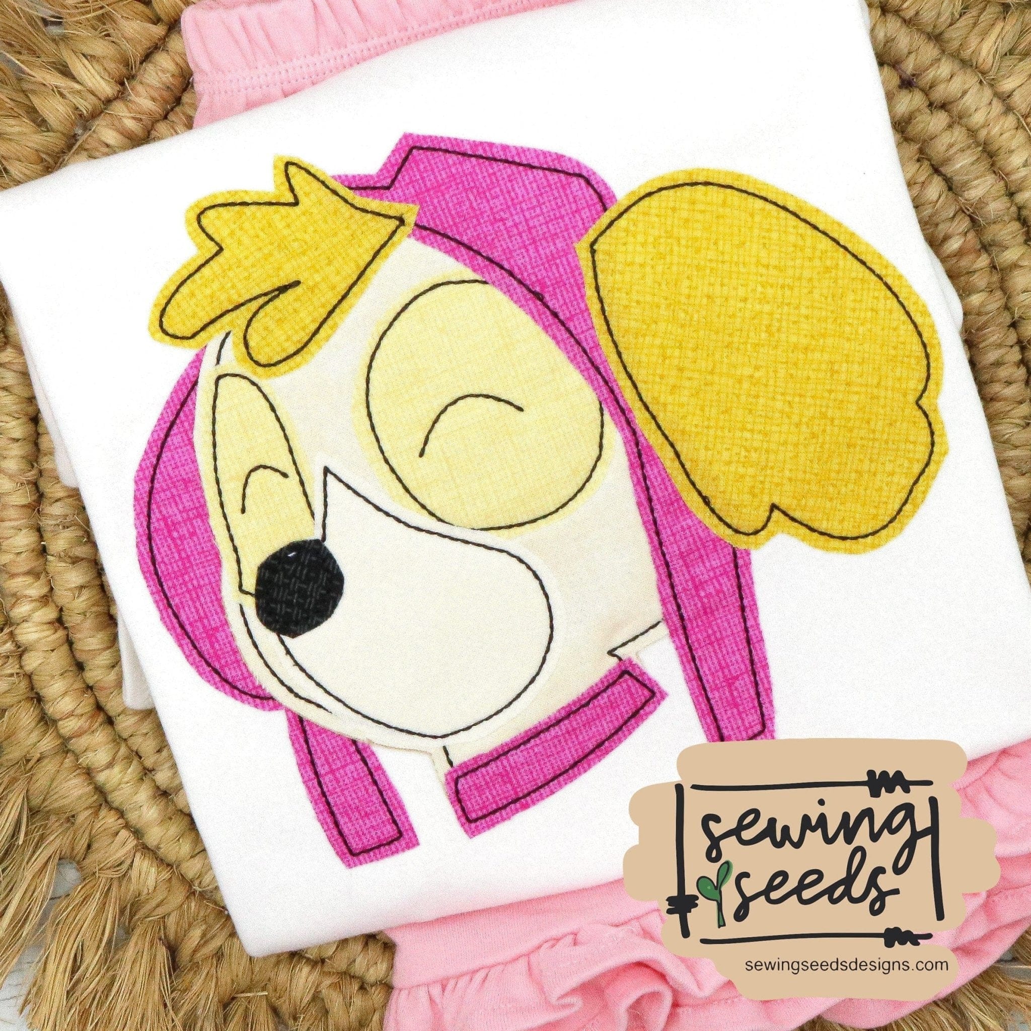 Skye Paw Patrol Applique – Sewing Seeds
