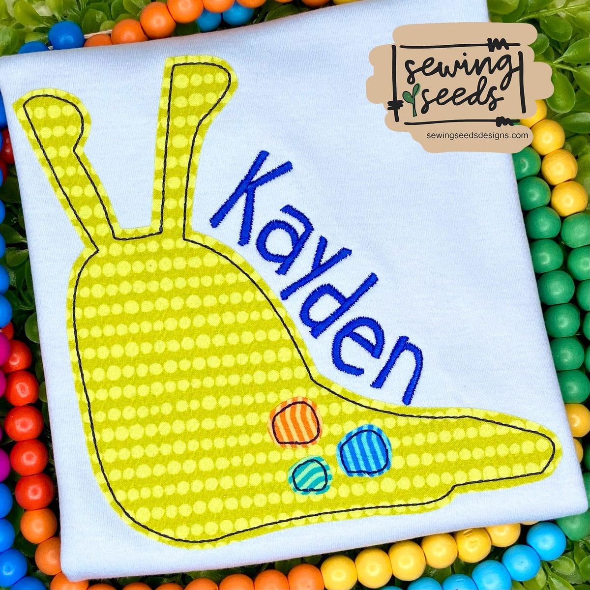 Slug BOY Applique SS – Sewing Seeds