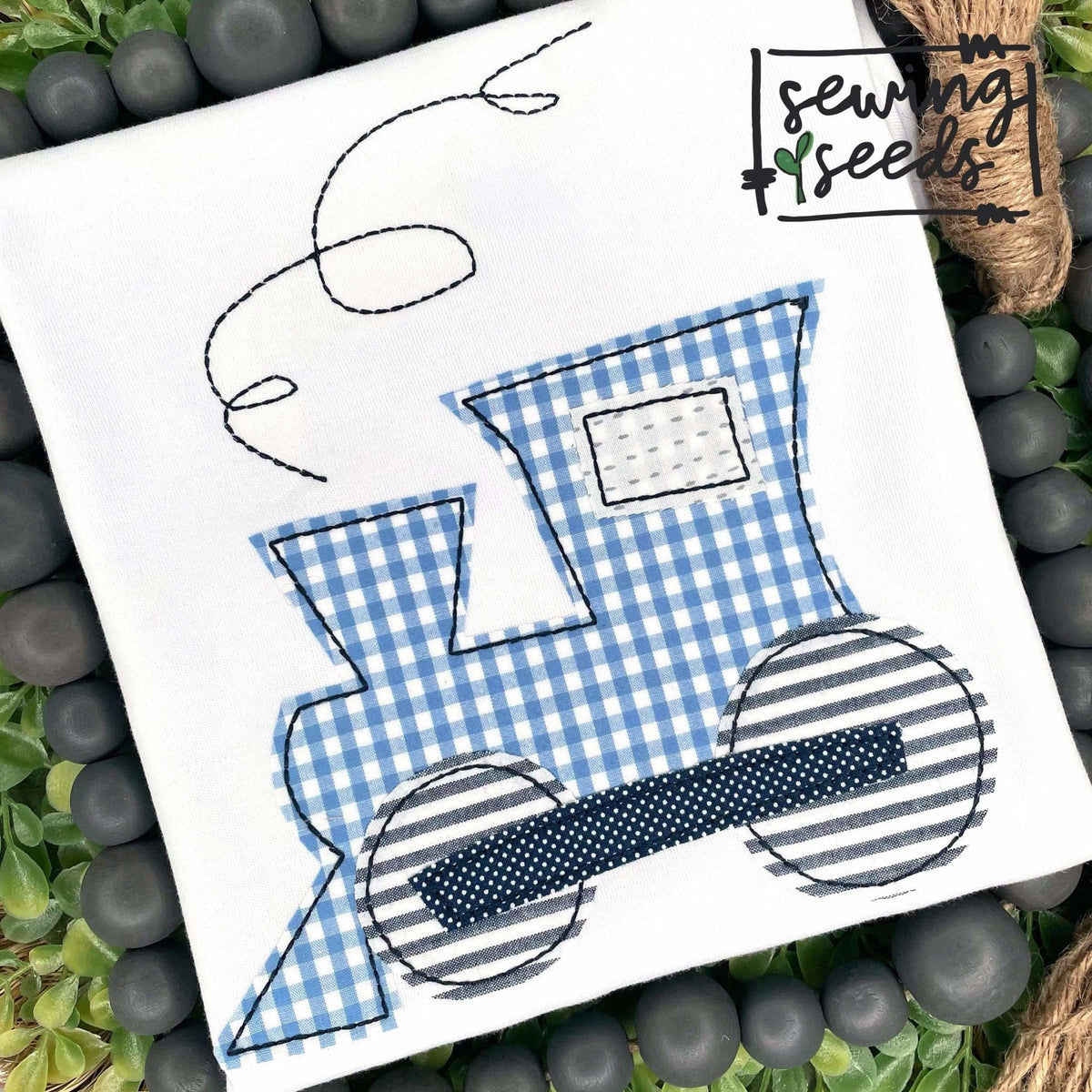 Train Applique SS – Sewing Seeds